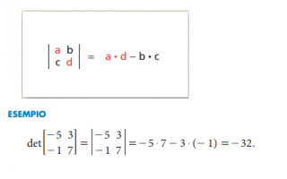 Il determinante di una matrice quadrata | matematica & oltre