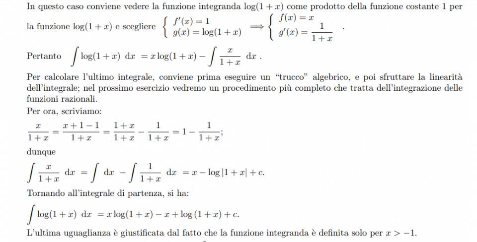 Esercizi svolti sugli integrali indefiniti | matematica & oltre